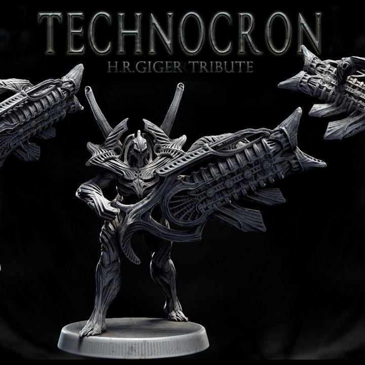 3D Printable TechnoMech Infantry (All 7 poses) by Mini Monster Mayhem